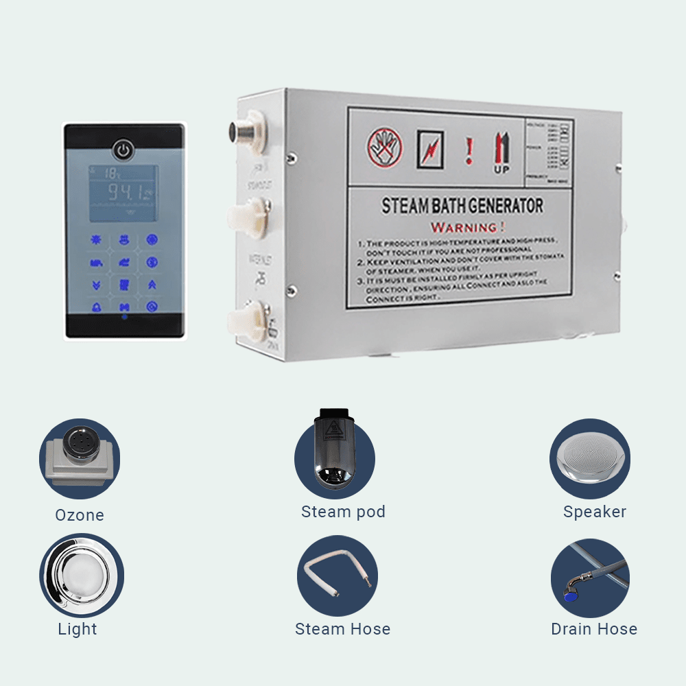 Domestic Steam Shower Room Kit | 3KW DIY Steam Shower