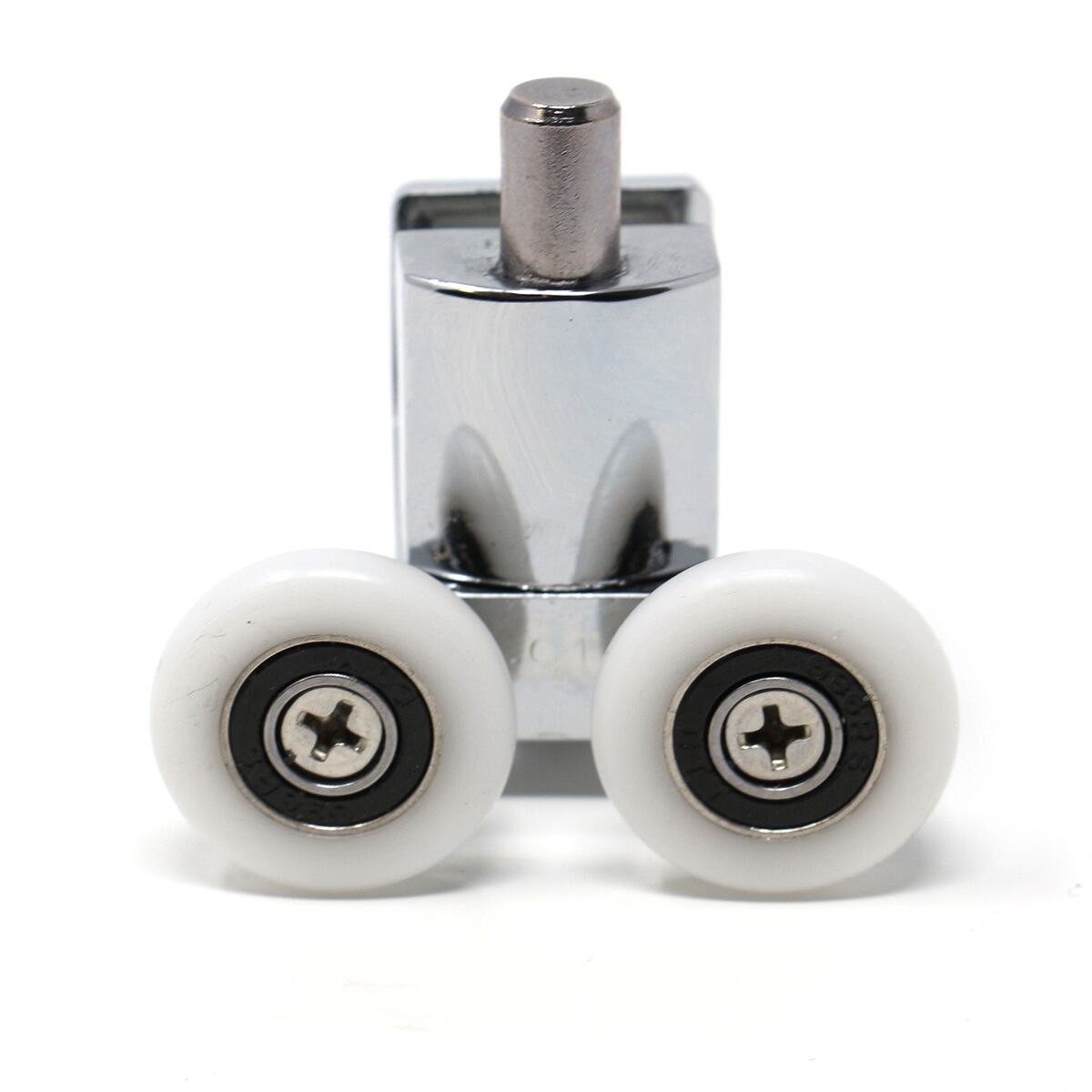 Insignia Zinc Bottom Shower Door Rollers | Spring-Loaded 24mm Wheels